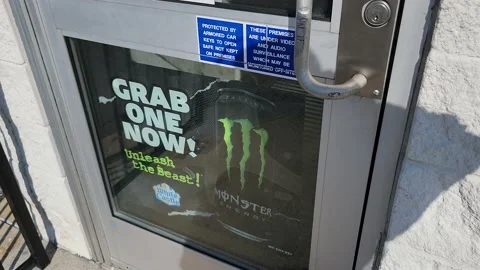 Grab One Now Monster Energy Drink | Stock Video | Pond5