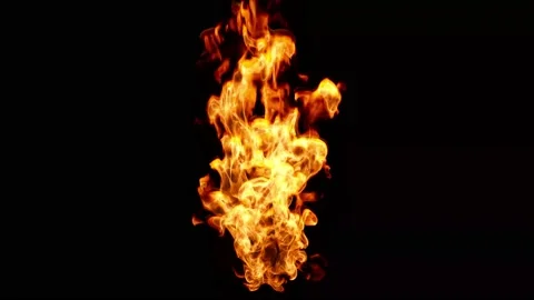 The graceful shapes of the fire flutter ... | Stock Video | Pond5