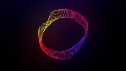 Gradient Circle Line curve, shape circle... | Stock Video | Pond5