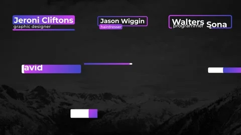 After Effects Template: Gradient Lower Thirds #145758130