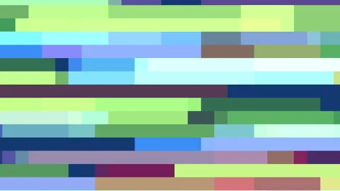 Gradient rainbow pixels in 8 bit pattern | Stock Video | Pond5