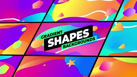 After Effects: Gradient Shapes Backgrounds #310315774