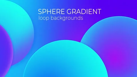 After Effects: Gradient Spheres Backgrounds #218297677
