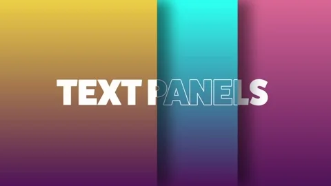 Gradient Text Panels ~ After Effects Template #139813137