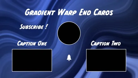 After Effects Template: Gradient Warp End Cards #198841216