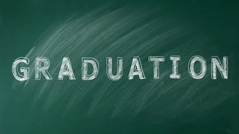 Graduation. Animated chalkboard illustra... | Stock Video | Pond5