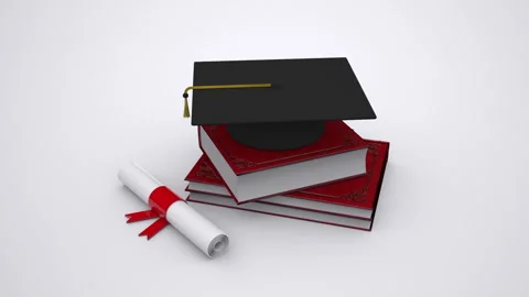 Graduation Background in a 3D animation | Stock Video | Pond5