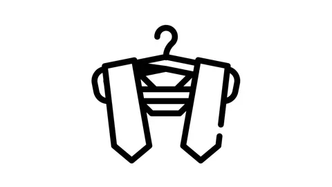 graduation stole black icon animation | Stock Video | Pond5