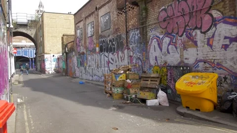 Graffiti in Brixton, London | Stock Video | Pond5