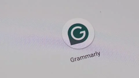 Grammarly App Icon Launching On Smartpho... | Stock Video | Pond5