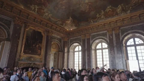 grand artwork embellishing the Hall of H... | Stock Video | Pond5