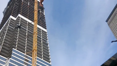 Grand Central Station. Pan of high rise ... | Stock Video | Pond5