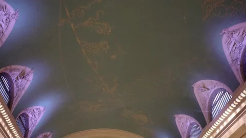 Grand Central Station, panning from ceil... | Stock Video | Pond5