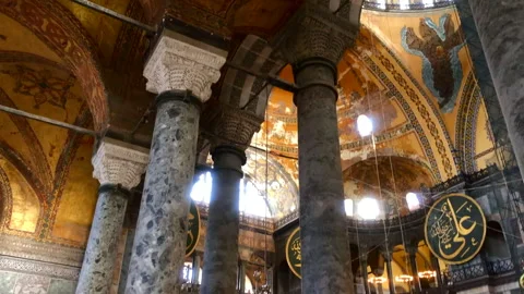 Grand Mosque Interior. Ancient interior ... | Stock Video | Pond5