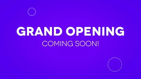 Grand opening coming soon advertisement ... | Stock Video | Pond5