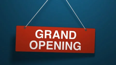 Grand Opening Signs Stock Footage ~ Royalty Free Stock Videos | Pond5