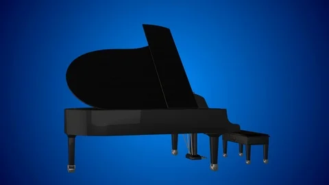 grand piano rotating | Stock Video | Pond5