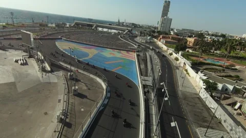 Grand Prix 2023, Formula 1 Jeddah Aerial... | Stock Video | Pond5