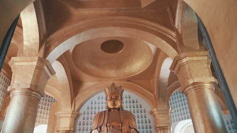 Grand Statue of Lord Buddha, Kek Lok Si ... | Stock Video | Pond5