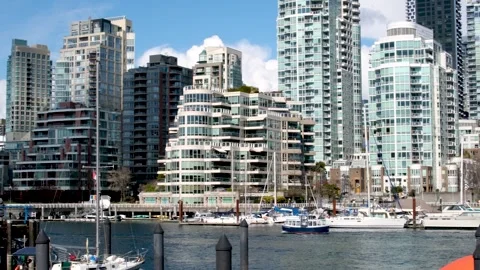 Granville Island Real life skyscrapers p... | Stock Video | Pond5