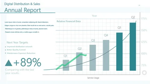 Graph and Diagram Mockup | Stock Video | Pond5