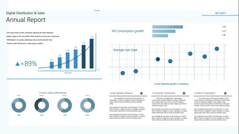Graph and Diagram Mockup | Stock Video | Pond5