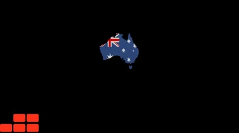 Graph with Australia map flag animation | Stock Video | Pond5