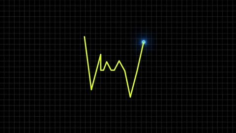 Graph line with upward trend animated on... | Stock Video | Pond5