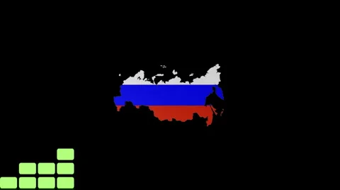 Graph with Russia map flag animation | Stock Video | Pond5