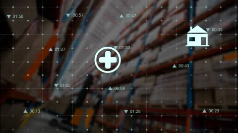 The graph is showing the movement of num... | Stock Video | Pond5
