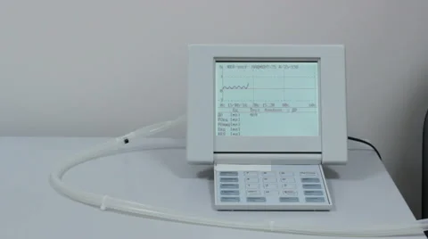 Graph spirometer lung capacity testing m... | Stock Video | Pond5