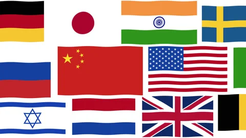World Flags Animation Stock Video Footage | Royalty Free World Flags ...