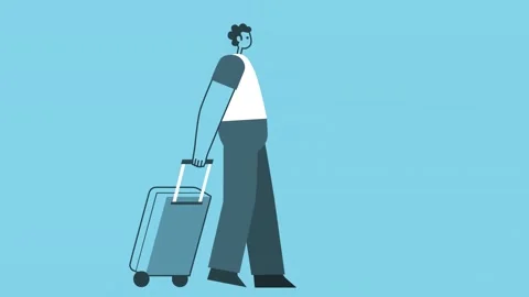 Graphic Flat Design Bold Man Cartoon Cha... | Stock Video | Pond5