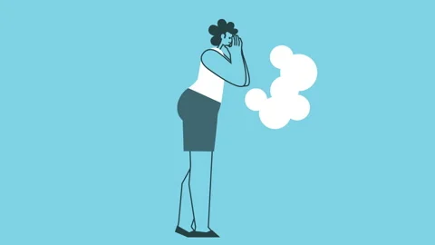 Graphic Flat Design Bold Woman Cartoon C... | Stock Video | Pond5