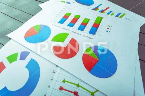 Graphical chart analysis Stock Image ~ #104615716