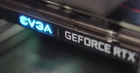 Graphics card with smoke rising and dark... | Stock Video | Pond5