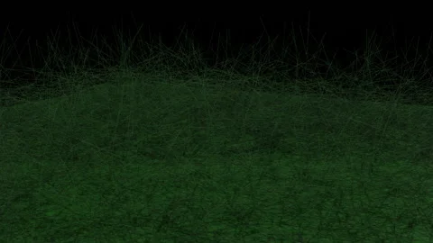 Grass animation on black background - 3d... | Stock Video | Pond5