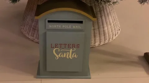 gray post box for letters to North Pole ... | Stock Video | Pond5