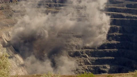 Explosion Mining Stock Footage ~ Royalty Free Stock Videos | Pond5