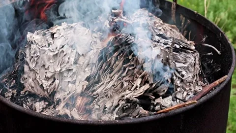 gray smoke and bright flames | Stock Video | Pond5