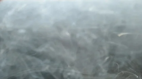 Gray smoke on a black background. Smoky ... | Stock Video | Pond5