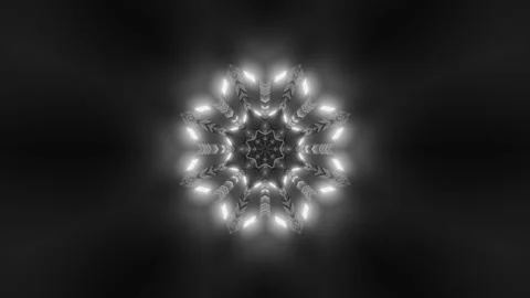 Grayscale 3D animation of geometric shap... | Stock Video | Pond5