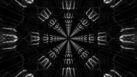 Grayscale 3D animation of geometric shap... | Stock Video | Pond5