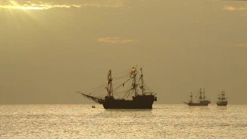 Masted Ship 3D Stock Videos – Royalty-Free HD & 4K Videos