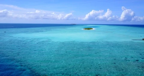 Great turquoise lagoon with corals livin... | Stock Video | Pond5