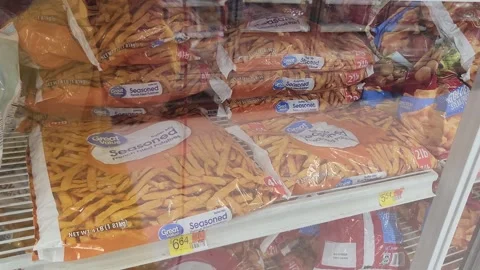 Great Value Shredded Hash Browns Grocery... | Stock Video | Pond5