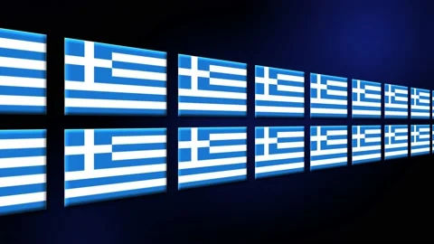 Greece Flag Animated Background 3d Anima... | Stock Video | Pond5