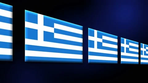 Greece Flag Animated Background 3d Anima... | Stock Video | Pond5