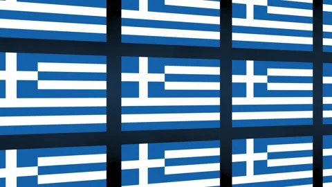 Greece Flag animation 3d, National Flag ... | Stock Video | Pond5