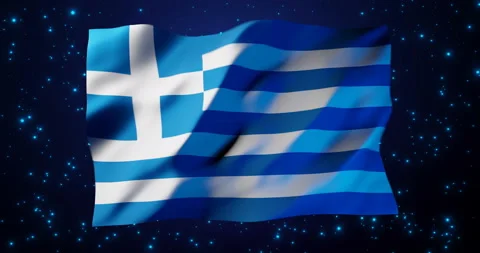 GREECE Flag Animation, GREEK National B... | Stock Video | Pond5
